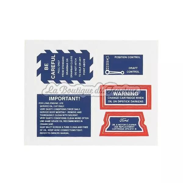 decal set FORD 9N 3947D