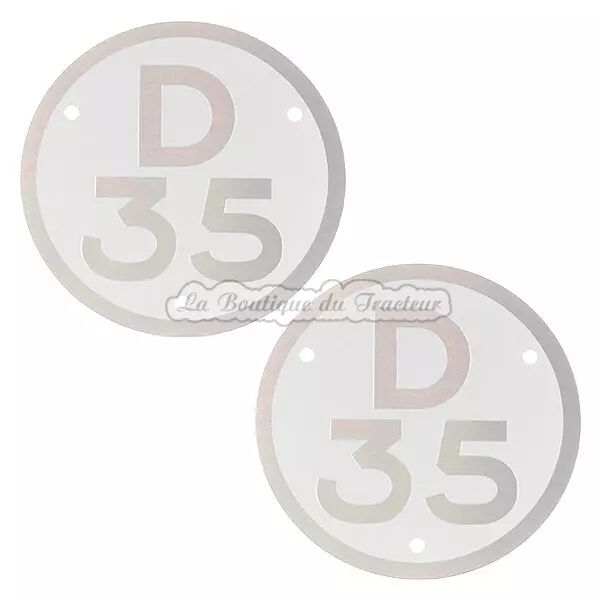 Plaques de modèle Renault D35 en aluminium